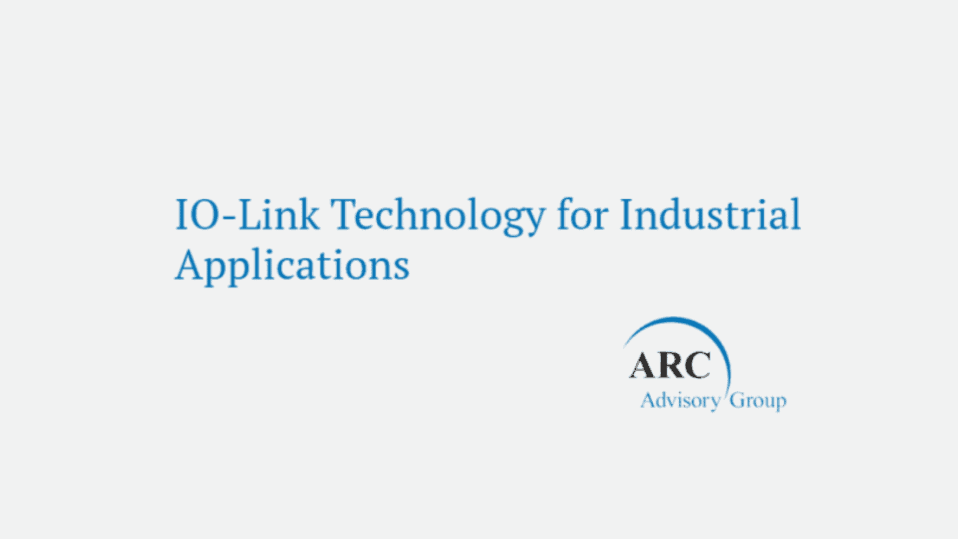 IO-Link Technology for Industrial Applications - CoreTigo
